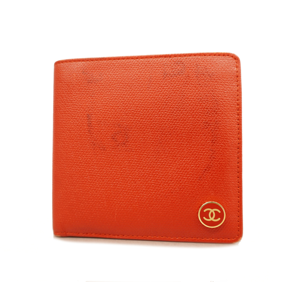 CHANEL | Bags | Chanelauth Coco Button Bifold Wallet Coco Button Gold ...